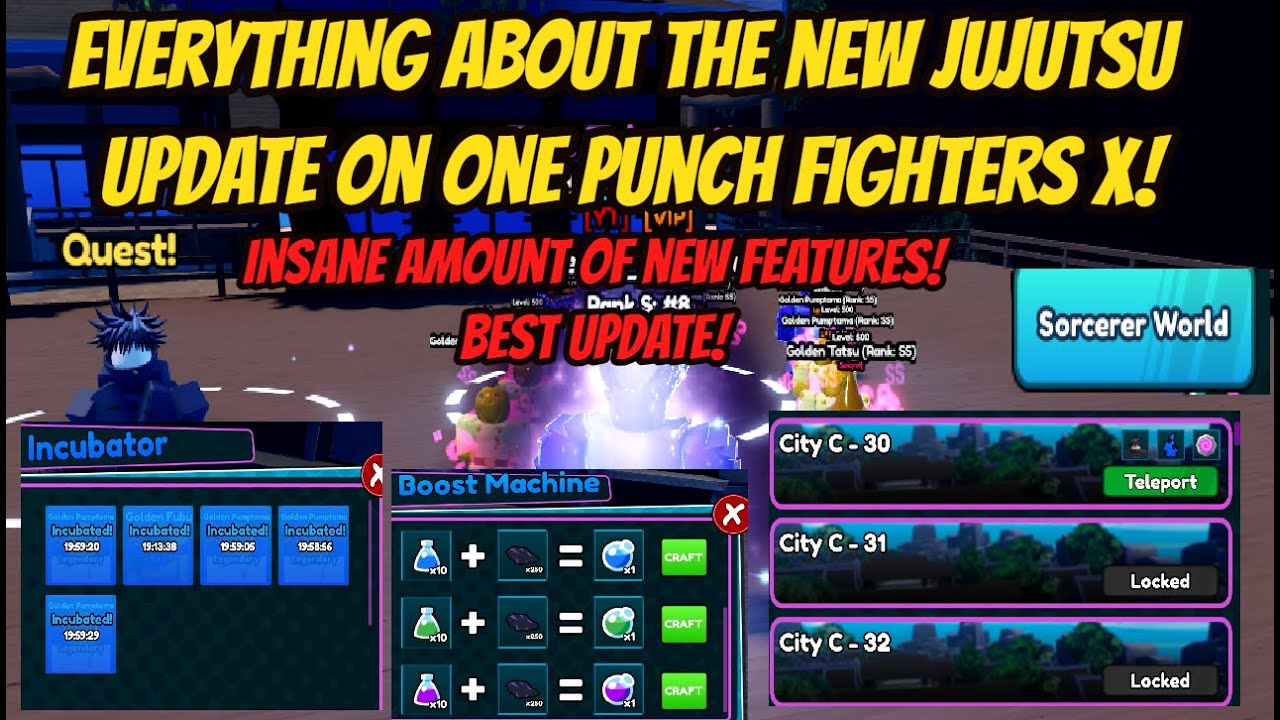 Everything about the new One Punch Fighters X Jujutsu no Kaisen Update ...