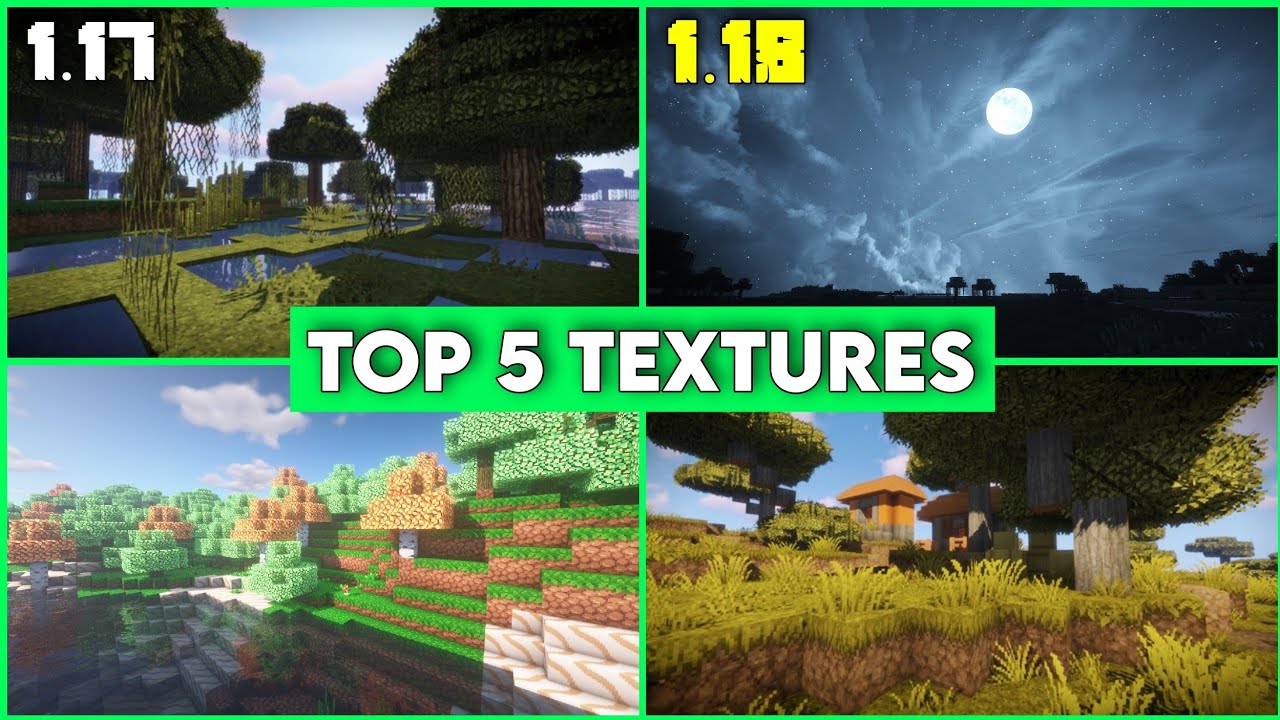 [1.17-1.18+] TOP 5 TEXTURE PACKS FOR MINECRAFT [LOW END PC] - YouTube