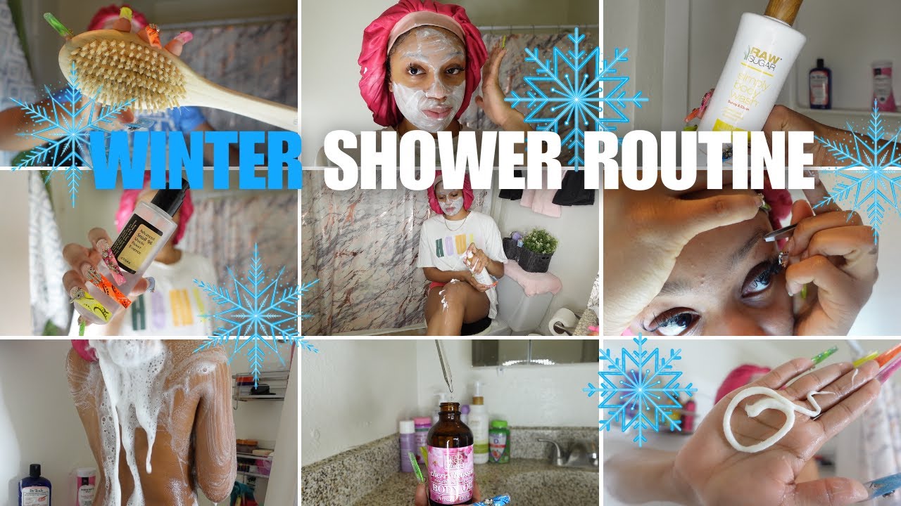 my WINTER SHOWER ROUTINE | BUTTERY SKIN, EXFOLIATORS, & HYDRATING BODY ...