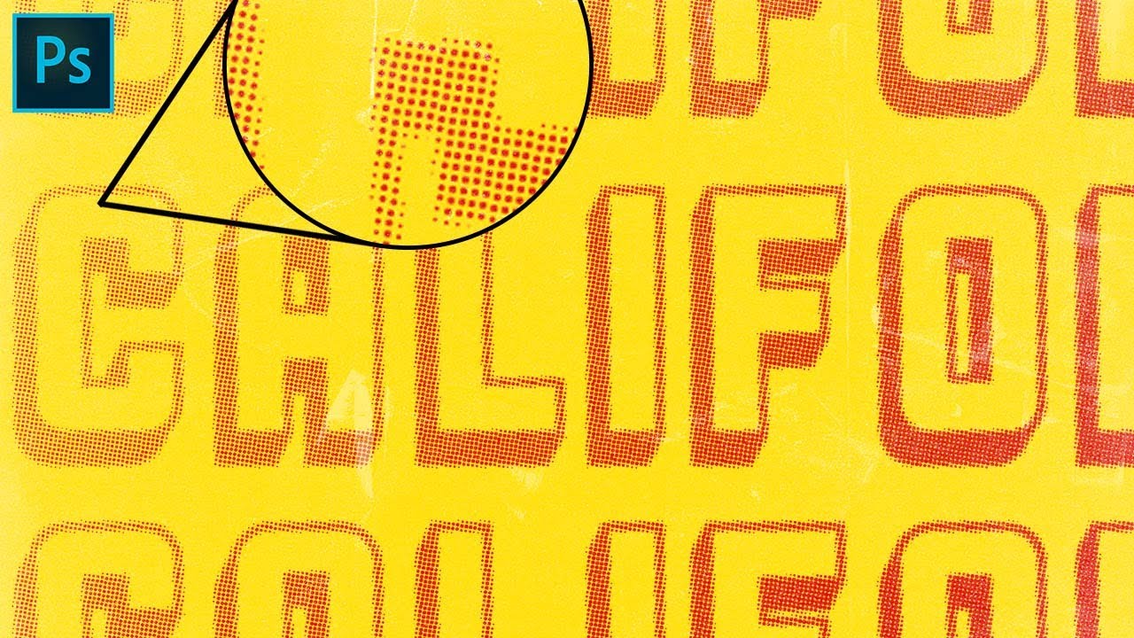 Easy Halftone Gradient Text in Photoshop - YouTube