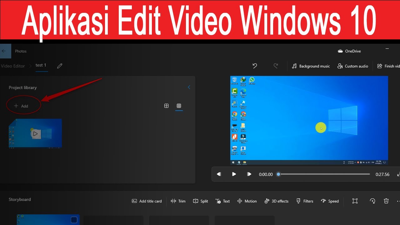 cara menampilkan atau membuka aplikasi edit video bawaan windows 10 ...