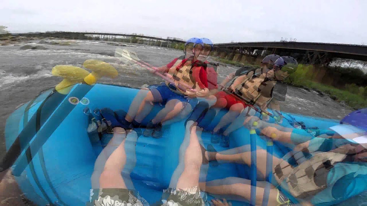 James River Rafting Richmond Virginia (slow motion) - YouTube