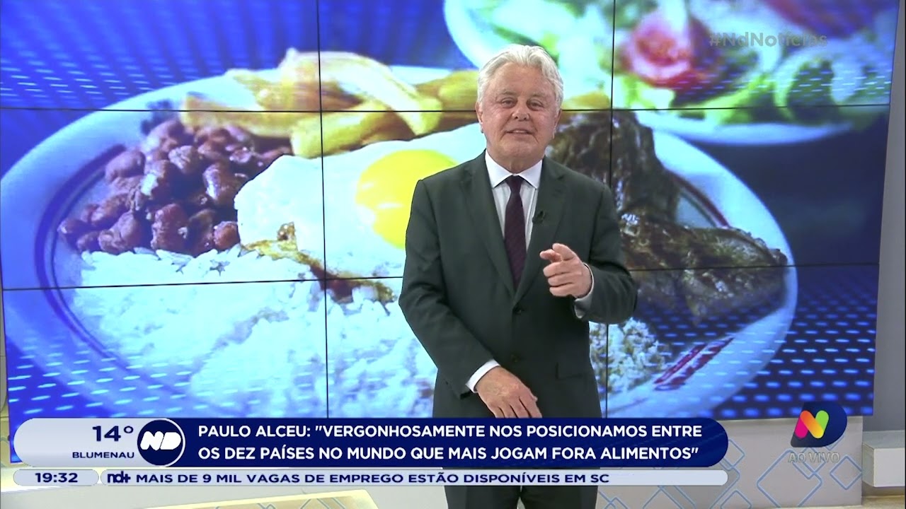 Paulo Alceu comenta sobre o desperdício de comida no Brasil