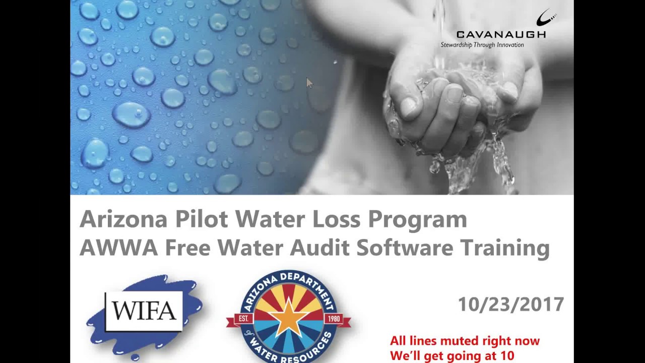 AZ Pilot Water Loss Program AWWA Software Training - YouTube