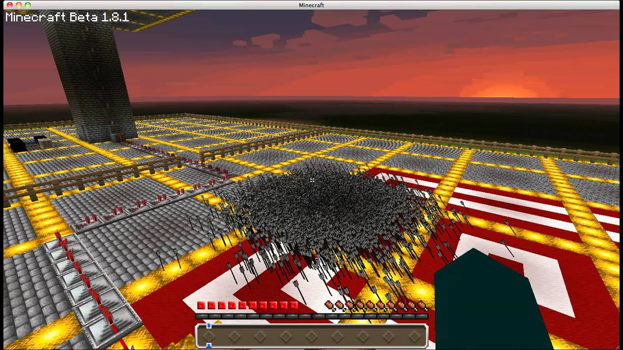 Minecraft: The Arrow Super Weapon In 1.8.1 - YouTube