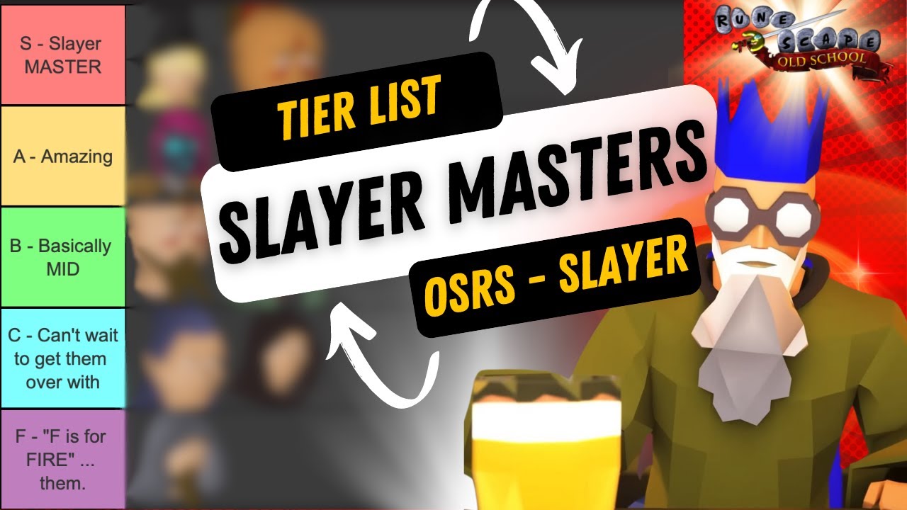 Ultimate Slayer Master Tier List - For Beginners to Slayer! OSRS - YouTube