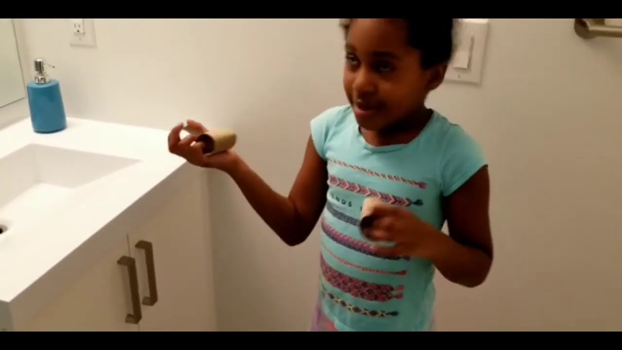 Poop Prank on my Daddy / Poop Prank Washroom - YouTube