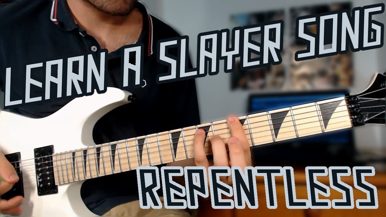 How to Play Slayer - Repentless ( Tabs on Screen) - YouTube