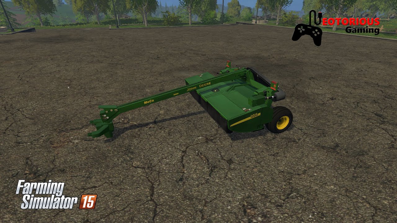 Farming Simulator 15 : John Deere 956 MoCo Mower Mod - YouTube