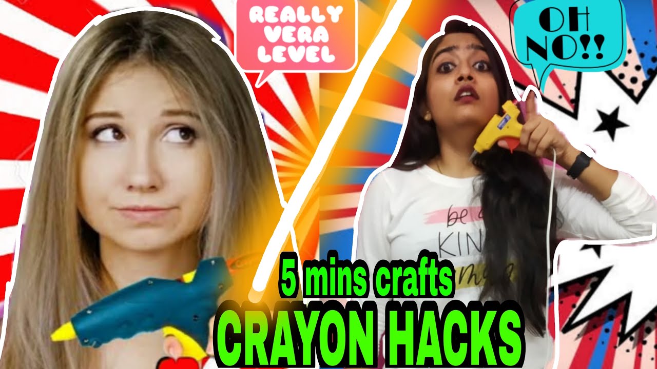 Testing viral **CRAYON** Hacks from 5 minutes crafts[TAMIL] | testing 5 ...
