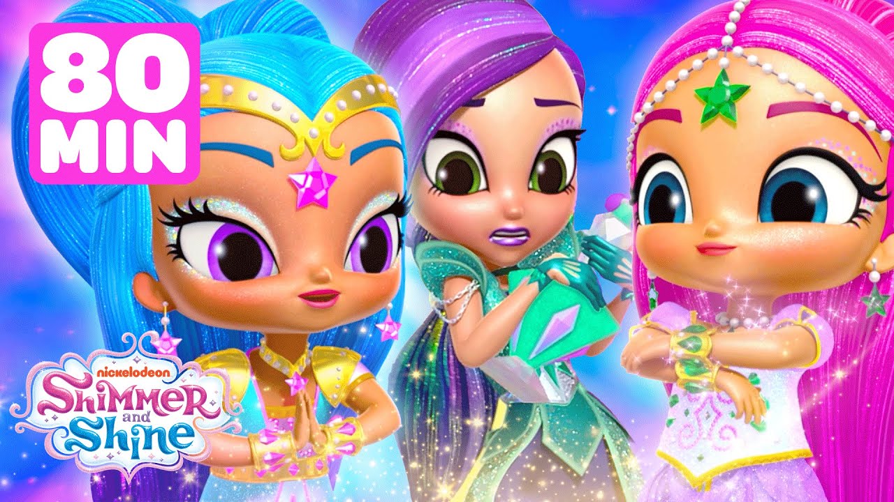 Shimmer and Shine Use Magic to Stop Zeta's Spells! | 80 Minute ...