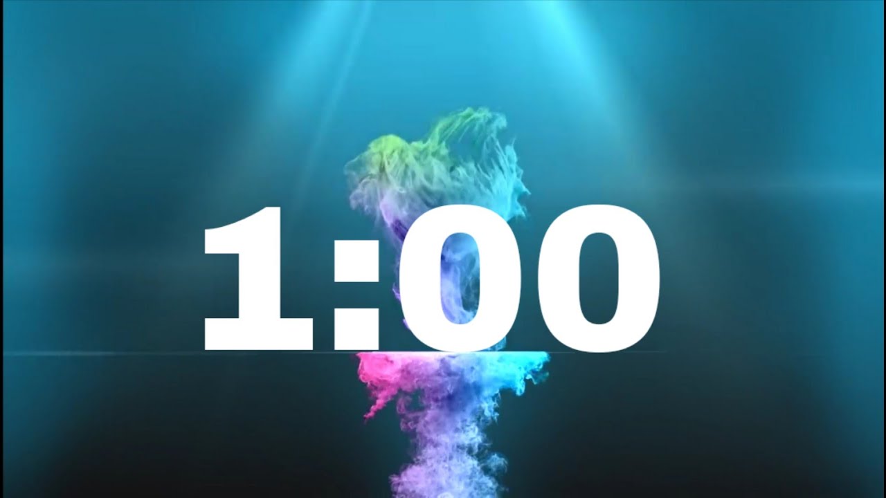 1 Minute Timer Intro Background - YouTube