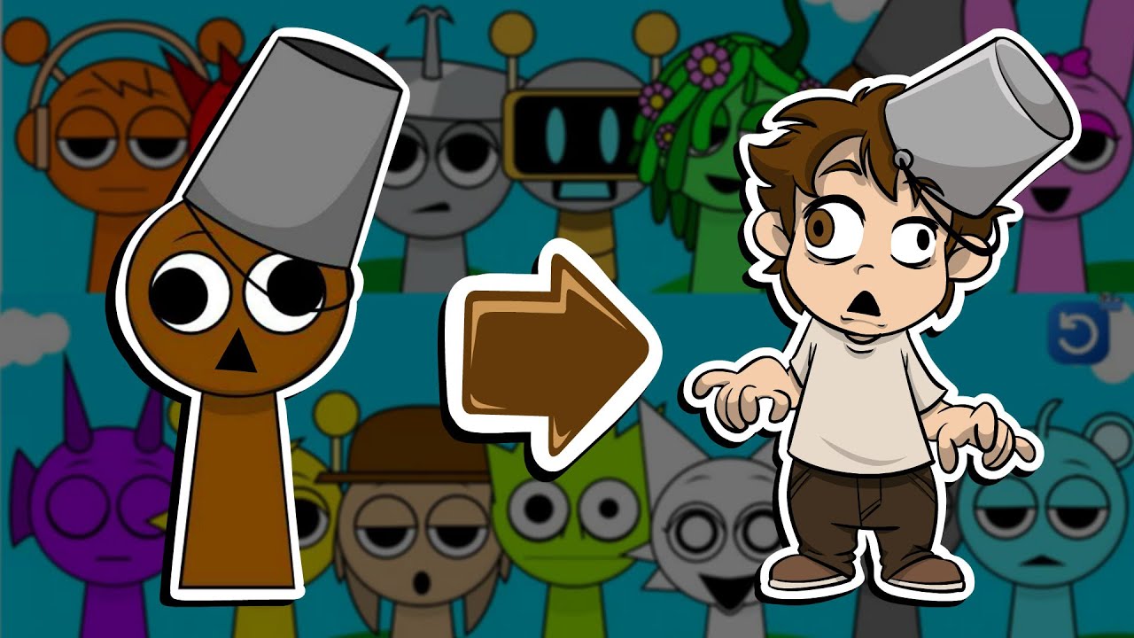 BRUD from Incredibox Sprunki | Human Version | Drawing Process - YouTube