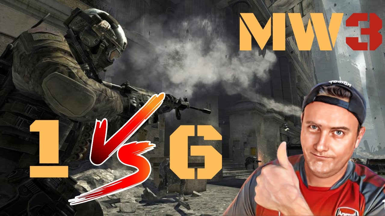JE FAIS DU 1V6 EN RECHERCHE ET DESTRUCTION SUR MW3 - YouTube