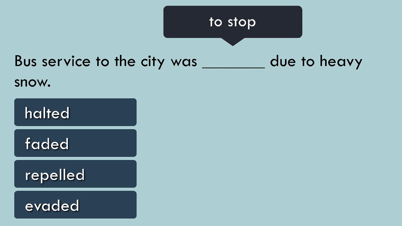 Let’s Learn 12 Advanced Verbs With This Quiz - YouTube