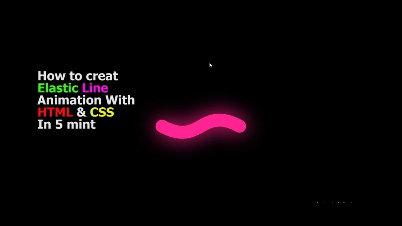 How to create light line animation with HTML & CSS in 5 minit - YouTube