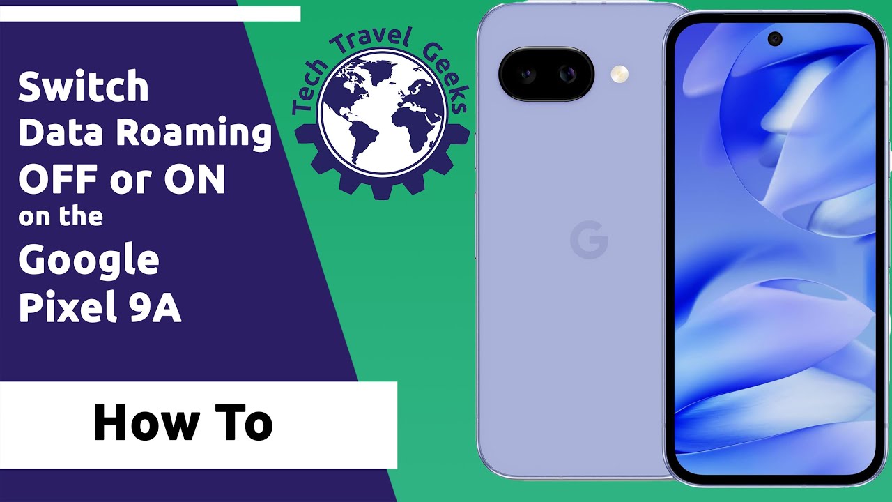 How to switch data roaming OFF or ON on the Google Pixel 9a #Pixel9A # ...