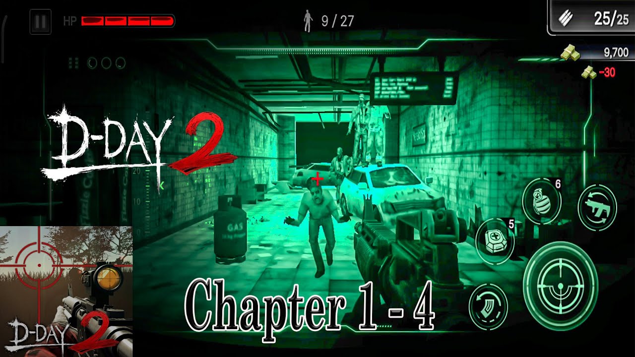 Zombie Hunter D-Day 2 Gameplay Walkthrough (Android, iOS) - Chapter 1 ...