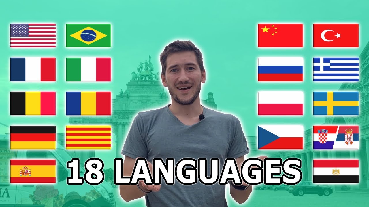 Belgian polyglot improvising in 18 languages (SUBTITLES IN ENGLISH ...