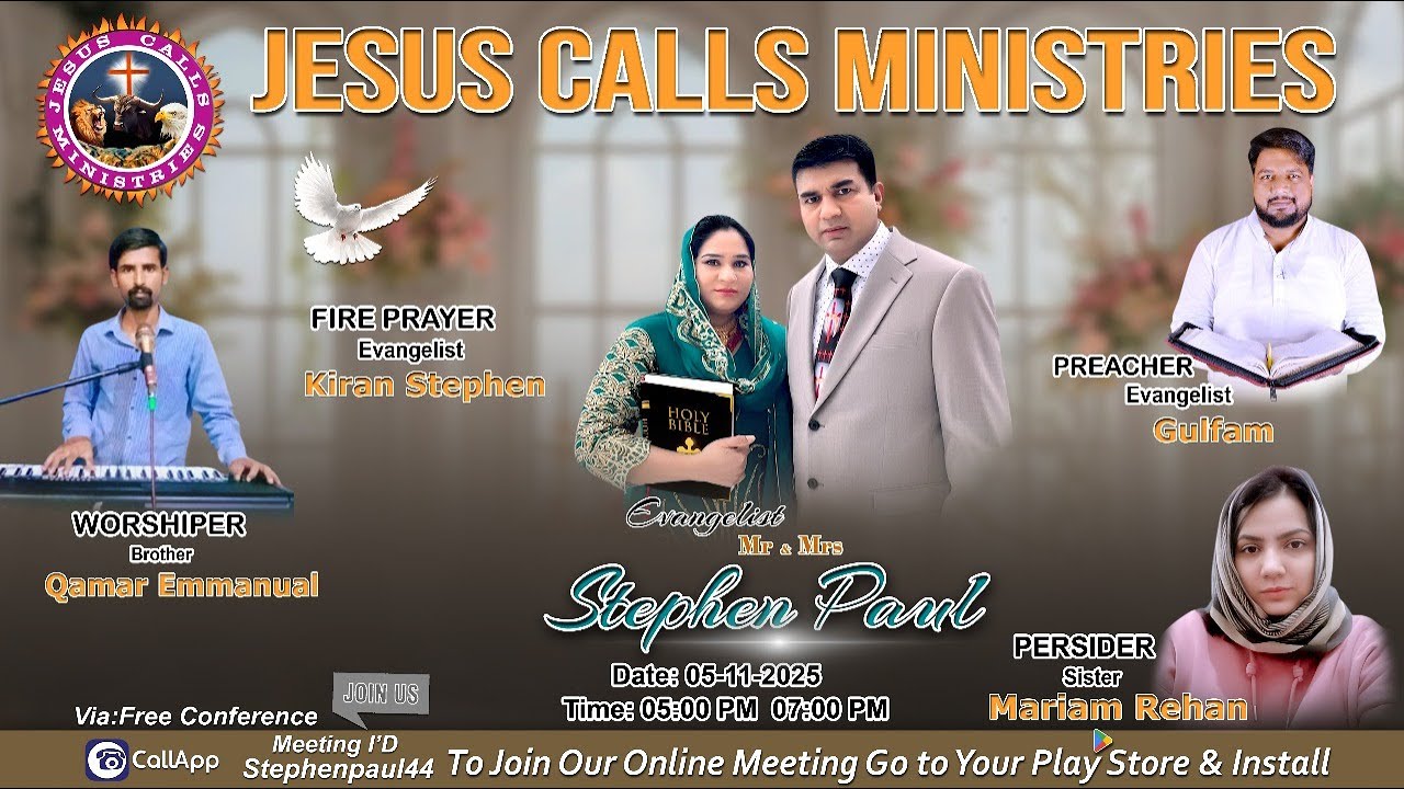 Jesus Calls Ministry (Evening Meeting 05-November-2025) Norway Oslo ...