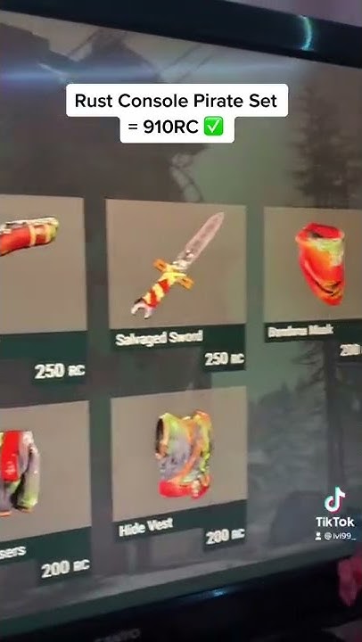 Rust Console Pirate Skin Set - YouTube