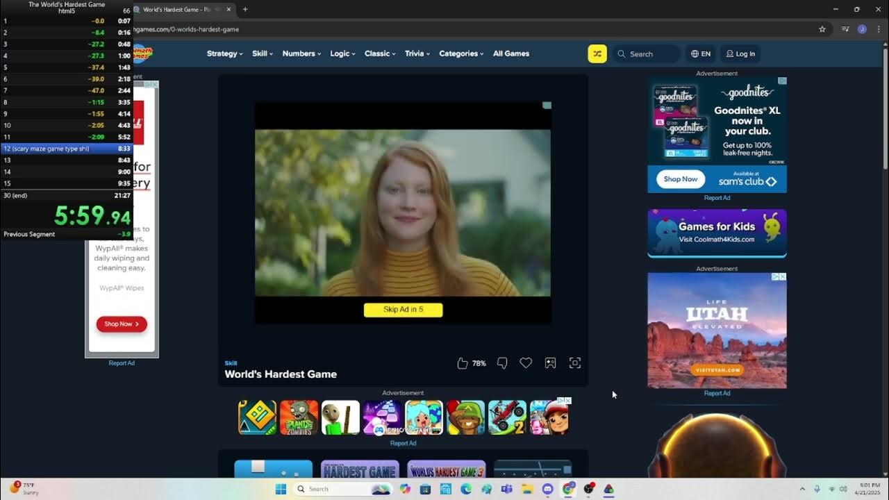 Worlds hardest game html5 17:16 - YouTube