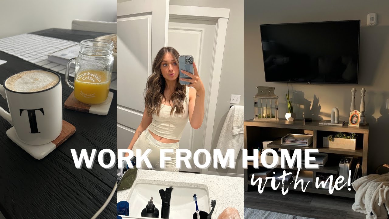 Work from Home with Me: creating my planners, establishing a morning ...