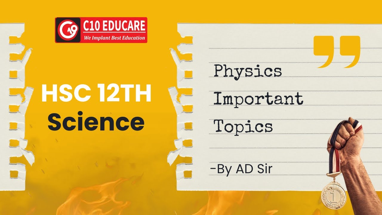 Top Physics Important Questions for 12th Science HSC 2025 - YouTube