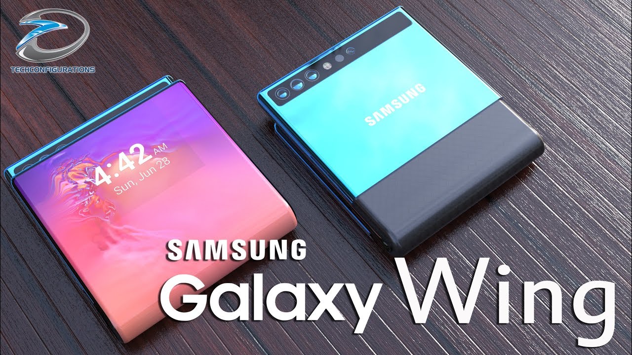 Samsung Galaxy Wing Bezeless Updated Design Introduction, Clamshell ...