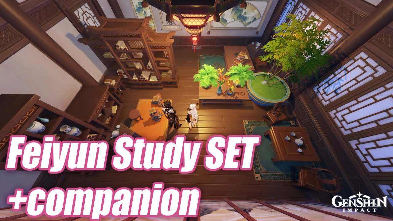 Feiyun Study Room SET | Add a Companion Even with FULL LOAD | Serenitea ...