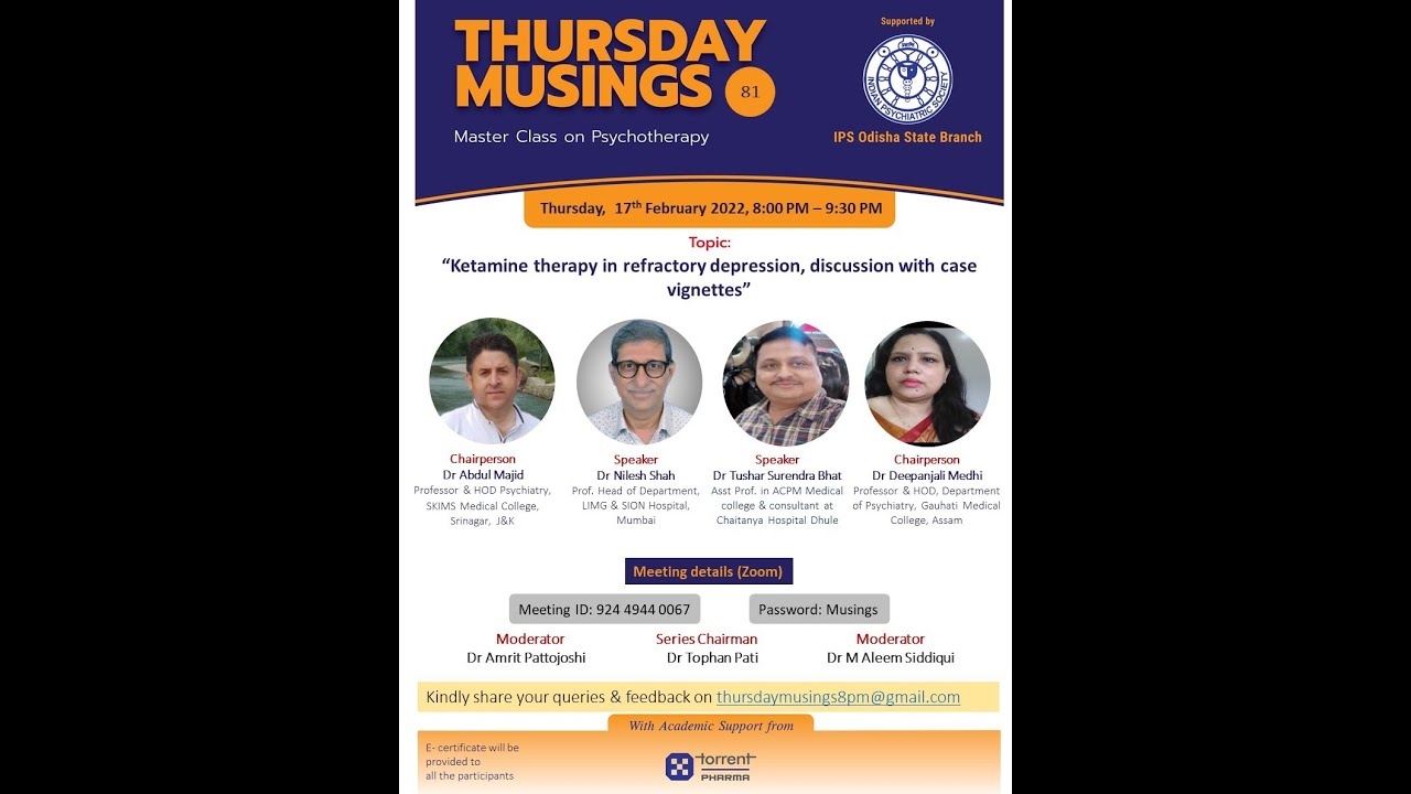 Episode 81 : Ketamine therapy in refractory depression: discussion with ...