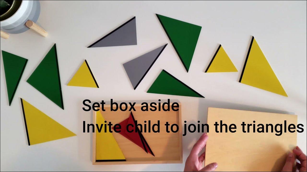 MONTESSORI CONSTRUCTIVE TRIANGLES: RECTANGULAR BOX A - YouTube