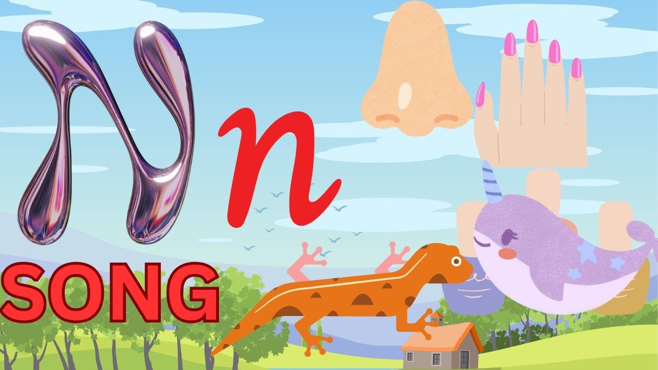 Song Letter N | Kids English #kidsenglishclass #youtubevideos #lettern ...