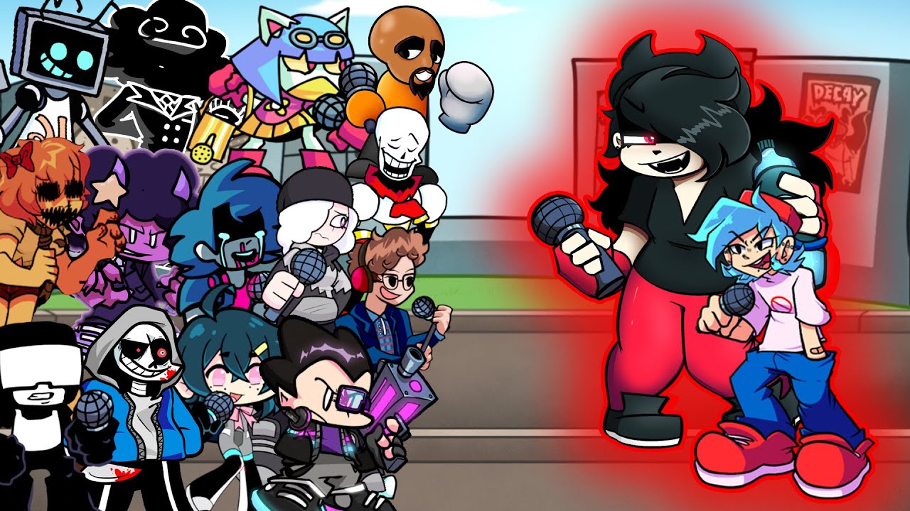 FNF Animal But Different Characters Sing It 🎵 (Everyone Sings Animal ...