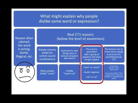 Why do people dislike some words? - YouTube
