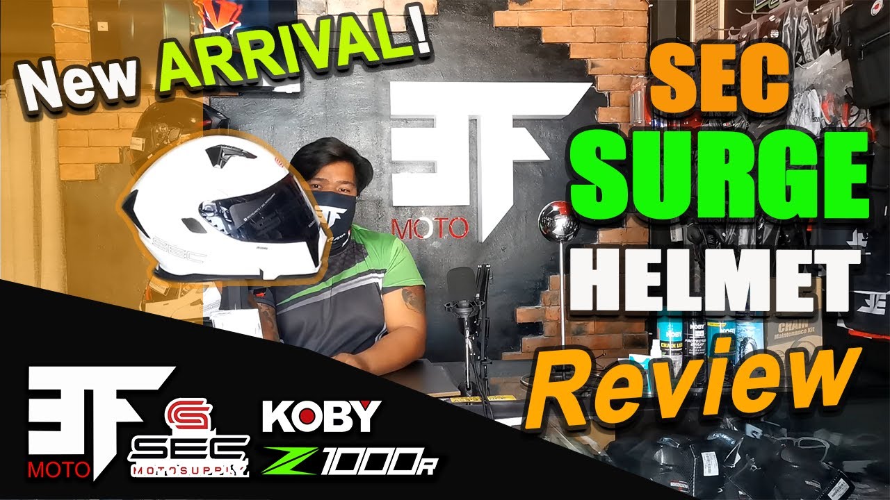 SEC SURGE HELMET REVIEW || HELMET REVIEW || 3FMOTO VLOG || - YouTube