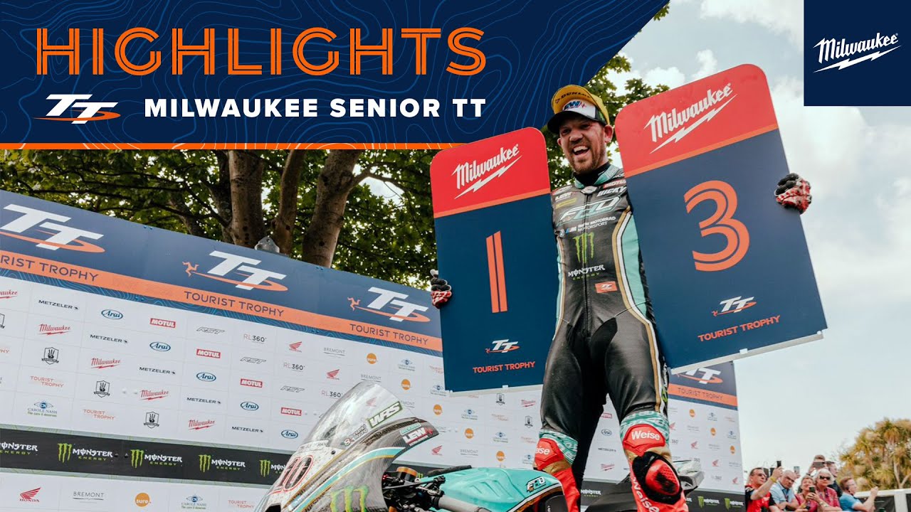 Milwaukee Senior TT - Highlights | 2023 Isle of Man TT Races - YouTube