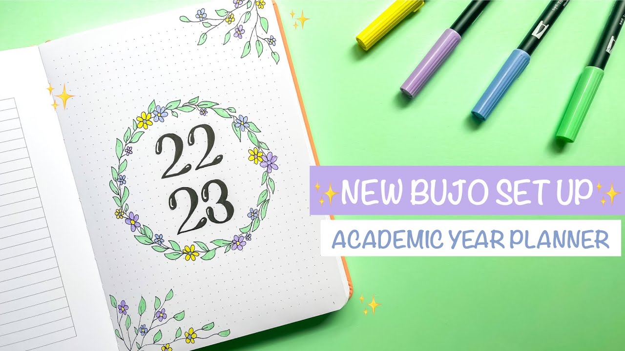 NEW BULLET JOURNAL SET UP | 2022-2023 academic planner 📚 - YouTube
