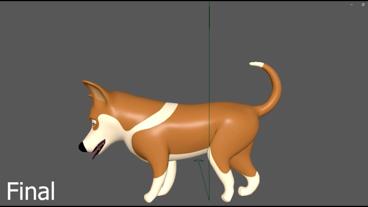 Walk and jump dog animation - YouTube