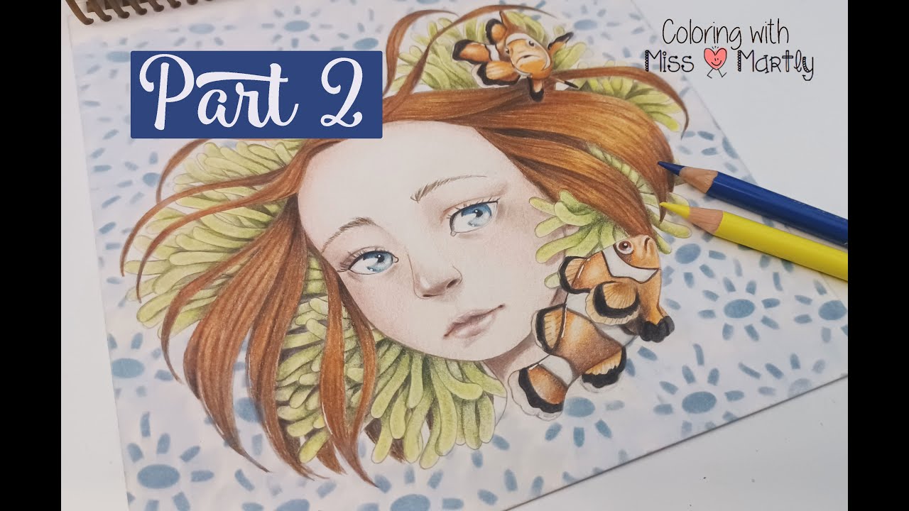 Coloring TUTORIAL | Coloriage Wild 6 | Color along with Polychromos ...