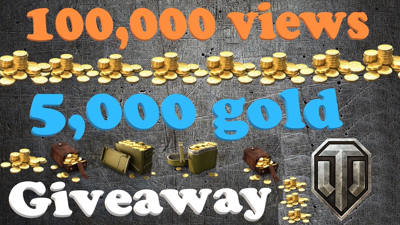 World of Tanks Giveaway! || WoT Gold Giveaway || April 2021 || 100k ...