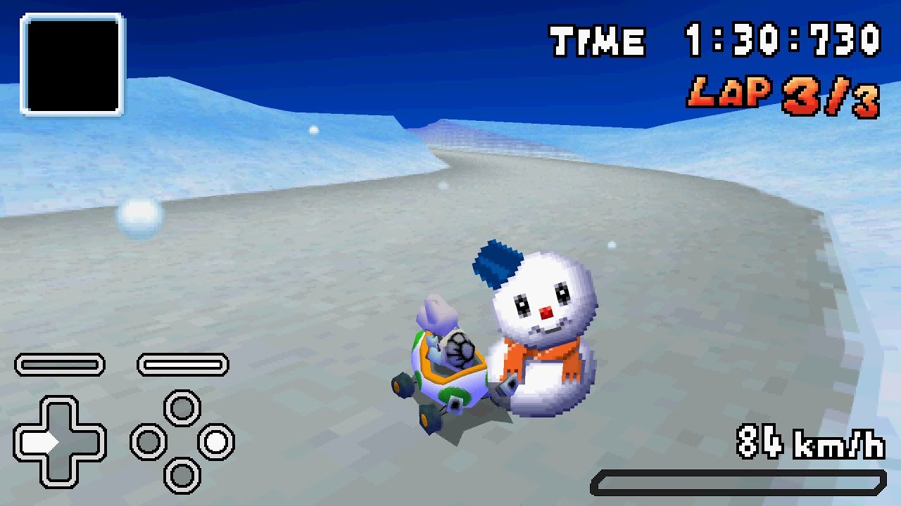 [Mario Kart DS] Retro Frappe Snowland 1:44:394 (3lap) - YouTube