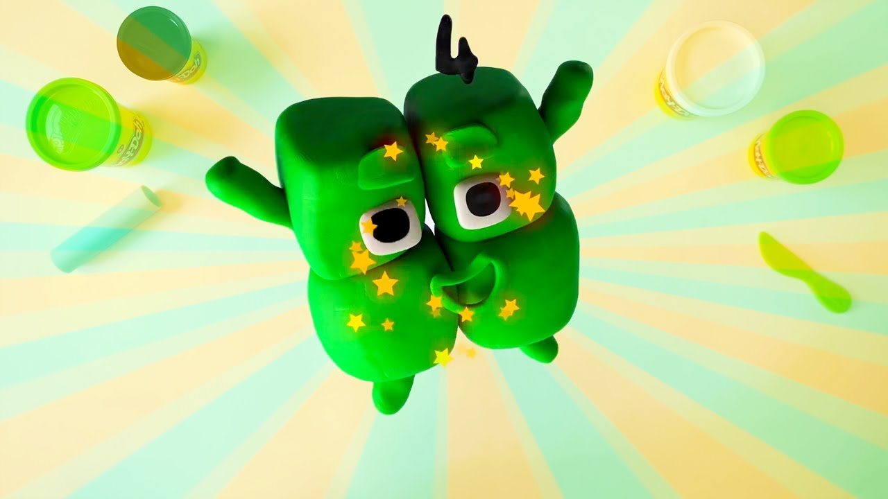 Numberblocks | Learn Numbers with Play-Doh - Number 4 | Learn with Play ...