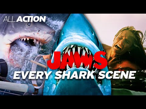 Every Shark Scene In Steven Spielberg's Jaws (1975) | All Action