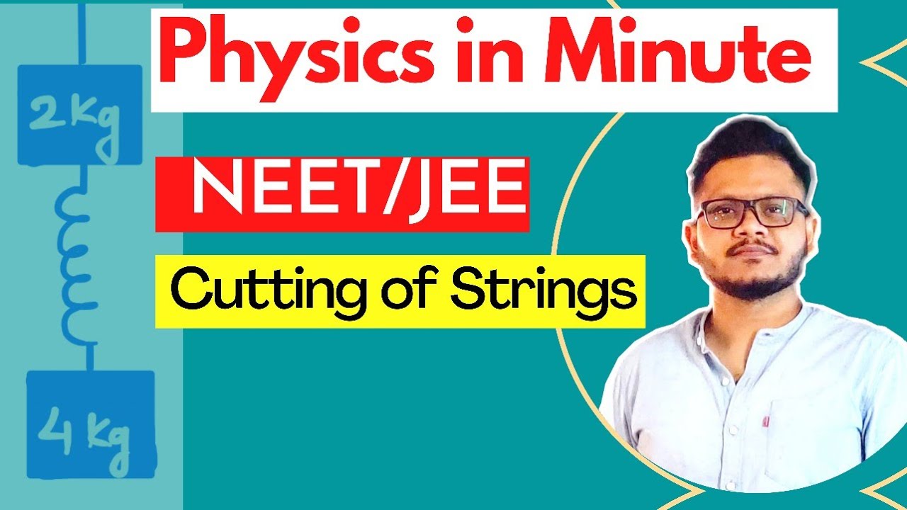 Physics in Minute | Cutting of String Problems | Cutting of Spring ...