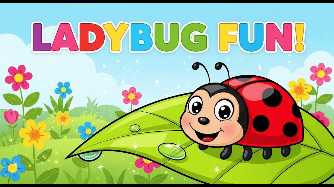 Busy Little Ladybug 🐞🌼 | Counting & Colors Fun for Kids | Happy Tales ...
