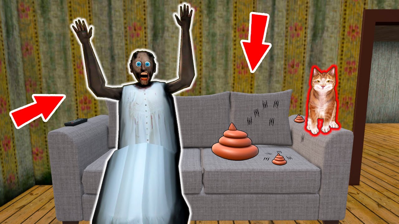 Granny vs New Sofa vs Cat - funny horror animation parody (p.176 ep.1 ...