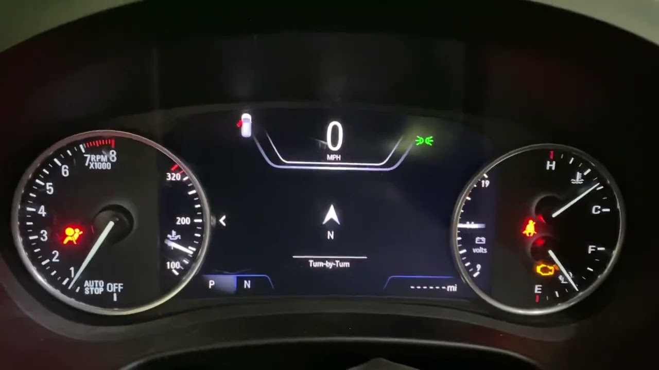 2020 buick enclave 8 inch speedometer settings and options - YouTube