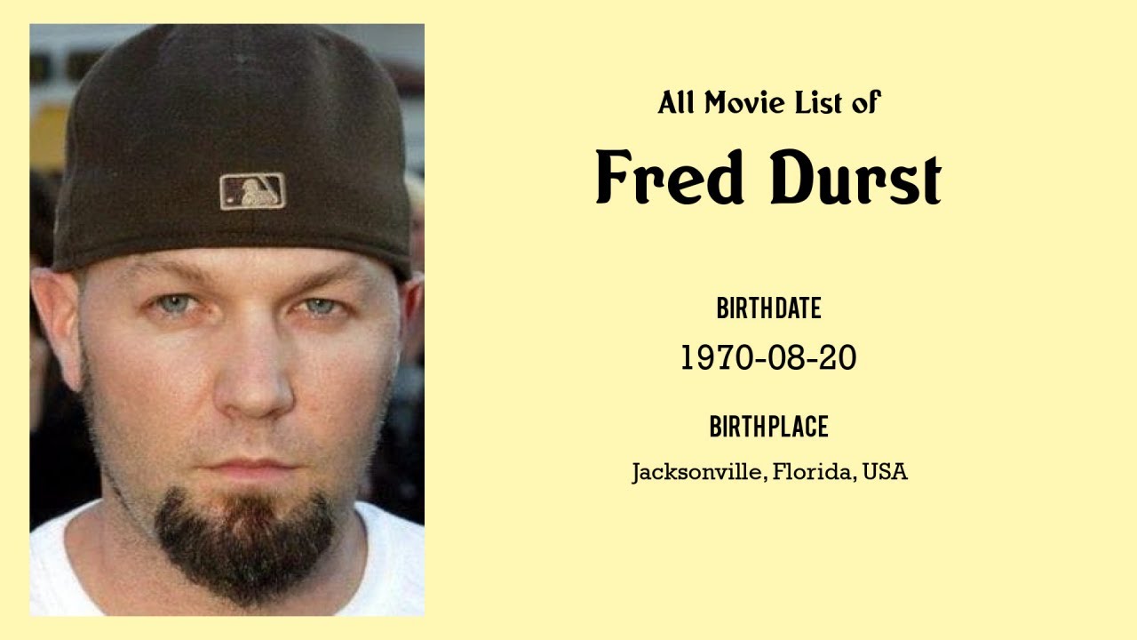 Fred Durst Movies list Fred Durst| Filmography of Fred Durst - YouTube