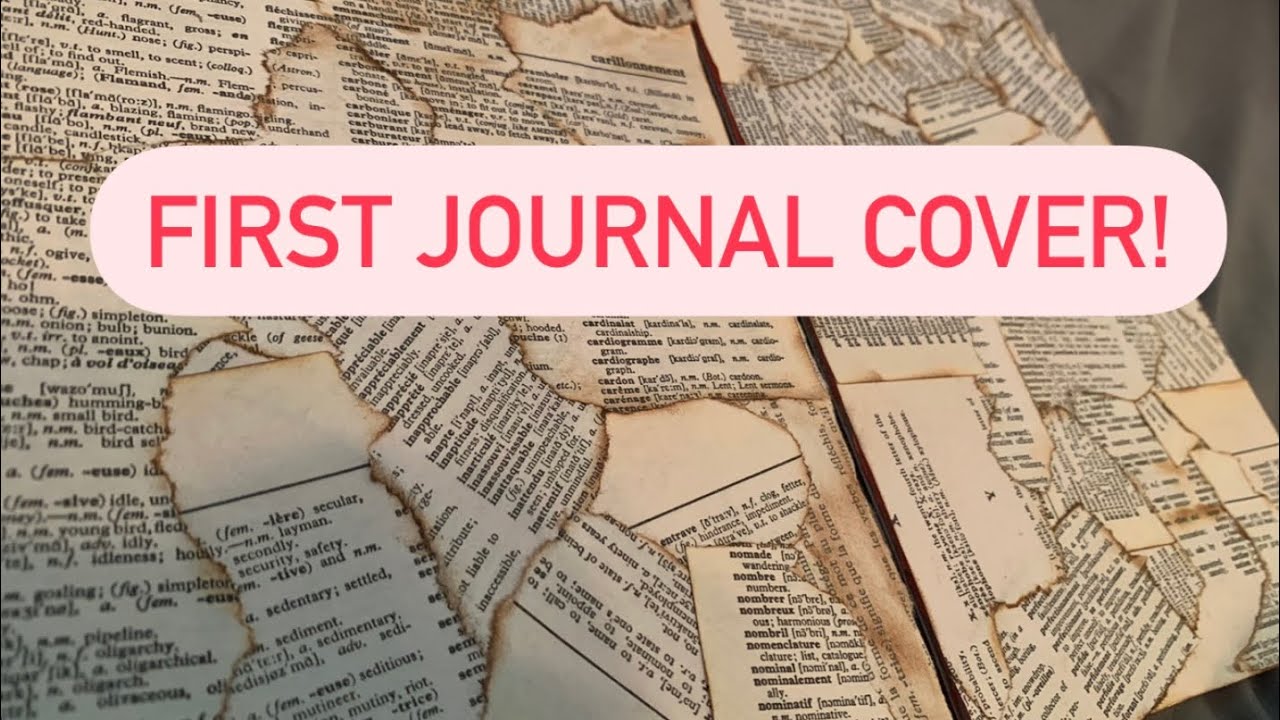 Creating my FIRST journal cover #junkjournalsforbeginners - YouTube
